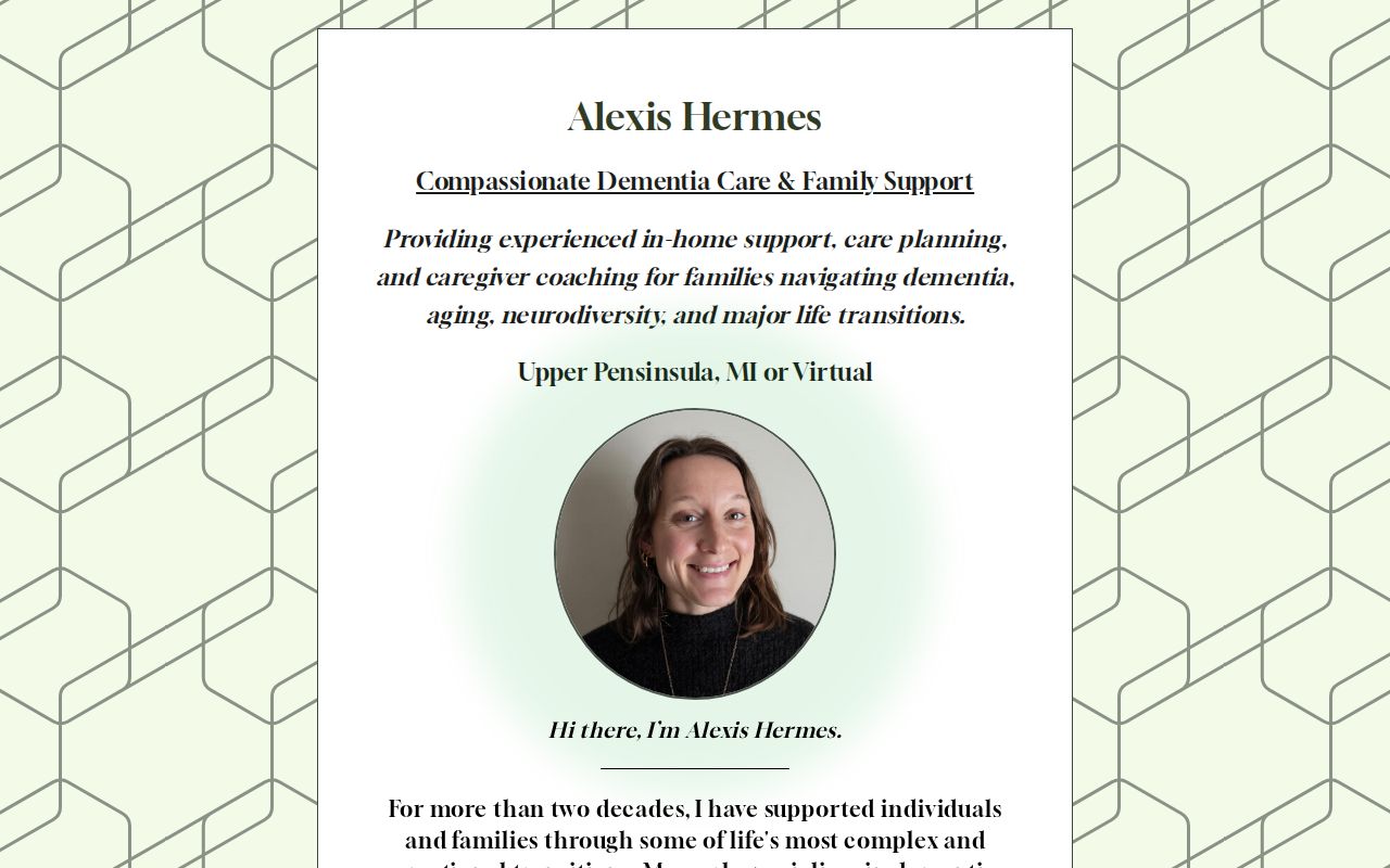 Alexis Hermes: Transition & Care Needs Specialist